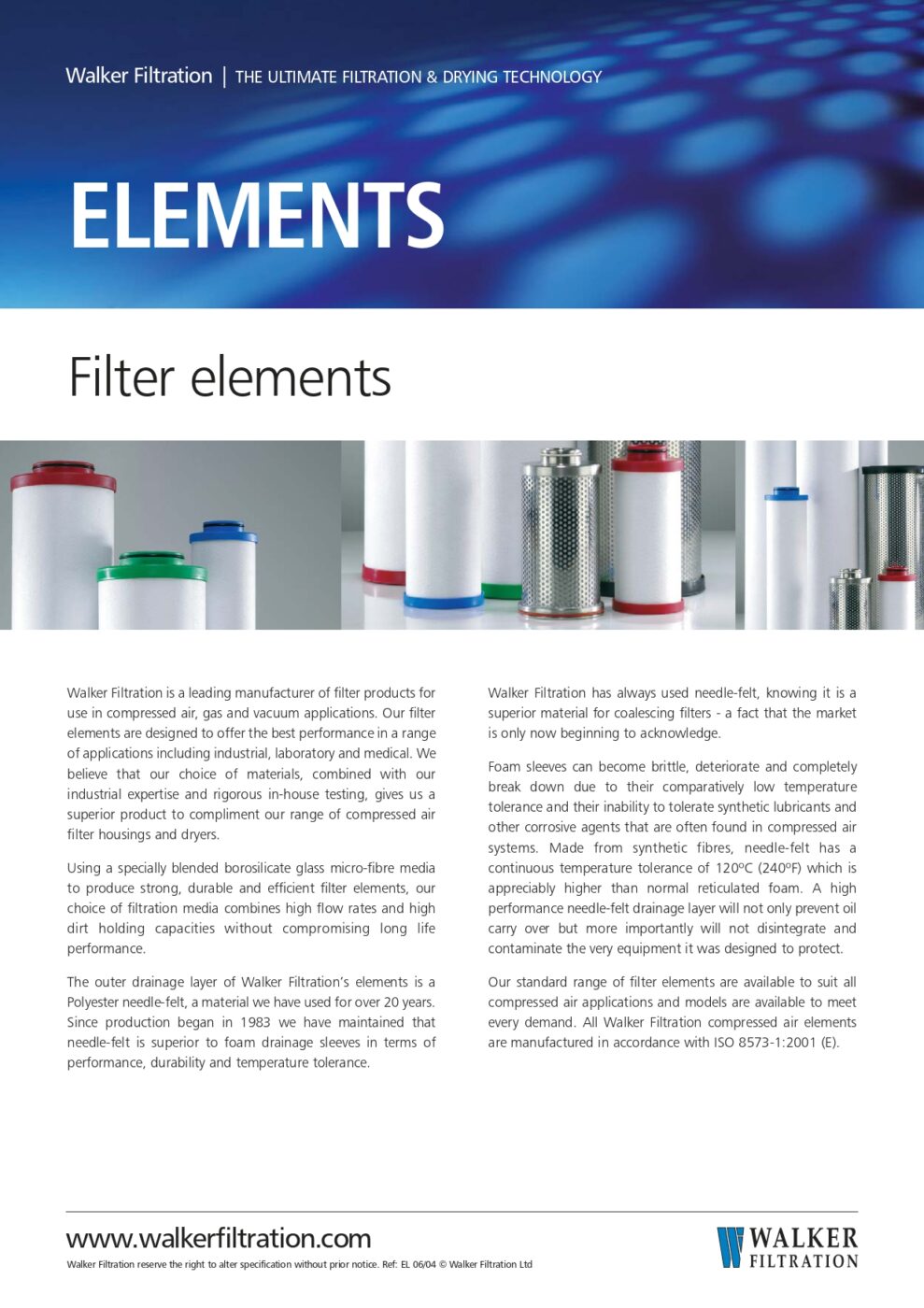 Walker Filtration Air Filters - Ontario Compressors